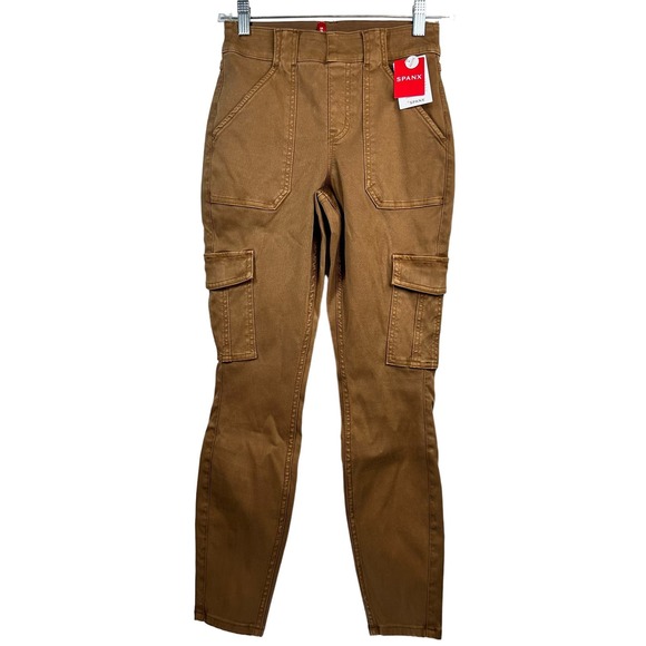 SPANX | Pants & Jumpsuits | Spanx Stretch Twill Ankle Cargo Jogger ...